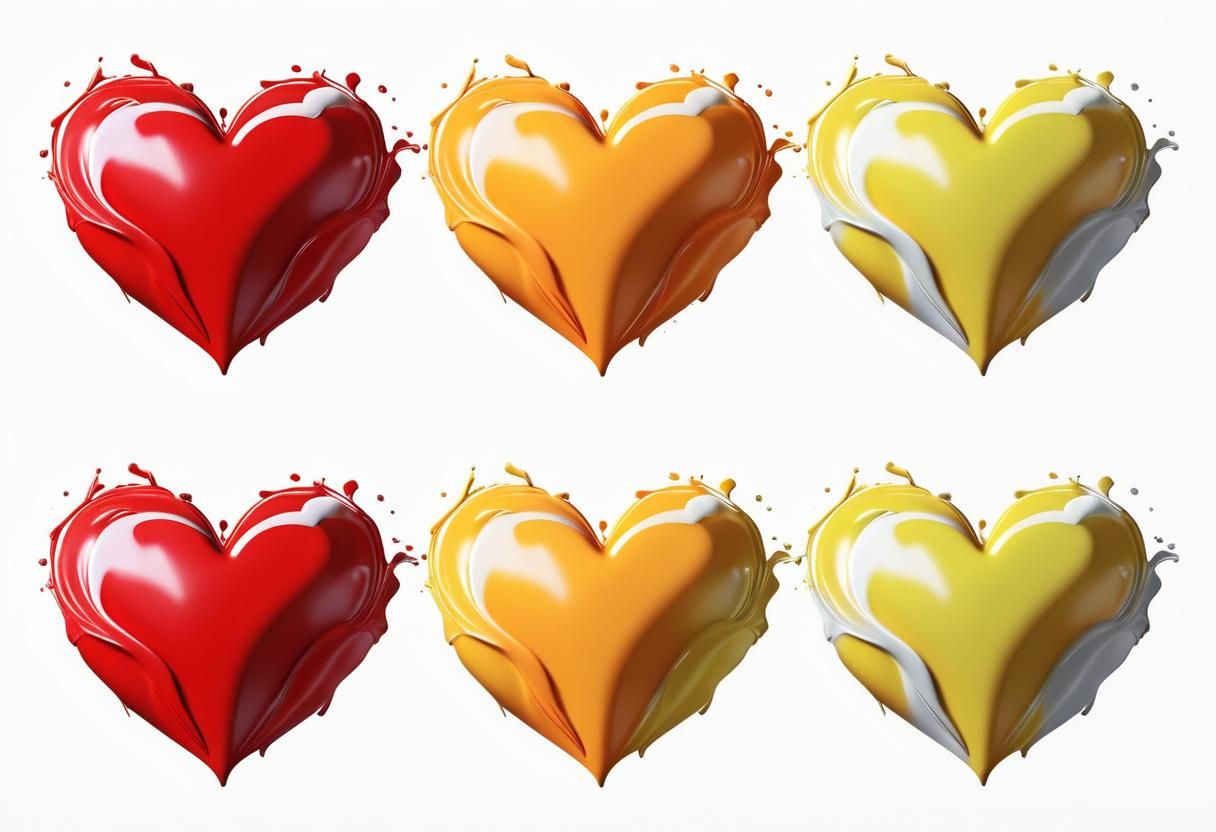 Maintain bright primary colors. 3d fancy decorative artistically ...