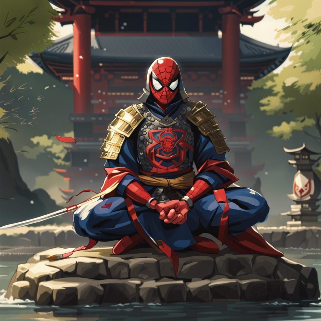 Spider-Samurai - AI Generated Artwork - NightCafe Creator