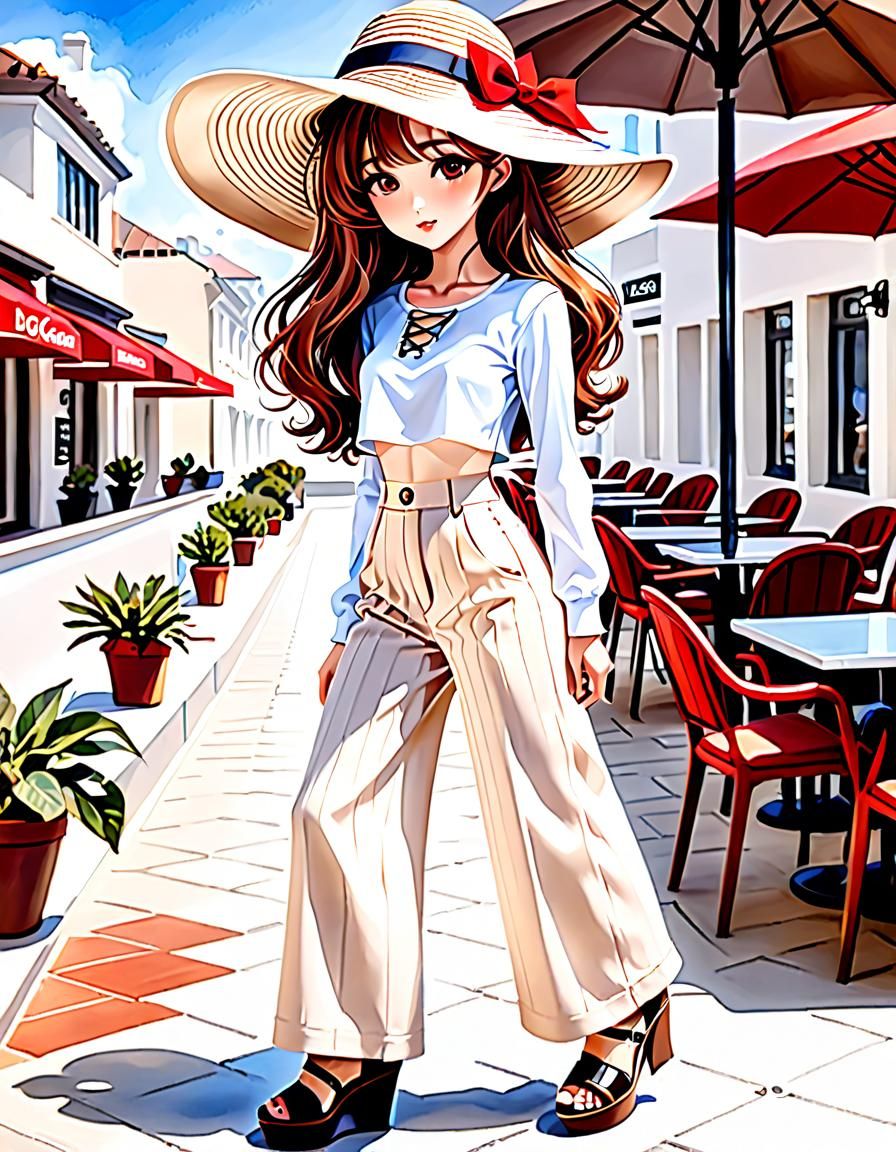 Anny Summer Lounge Wear - AI Generated Artwork - NightCafe Creator