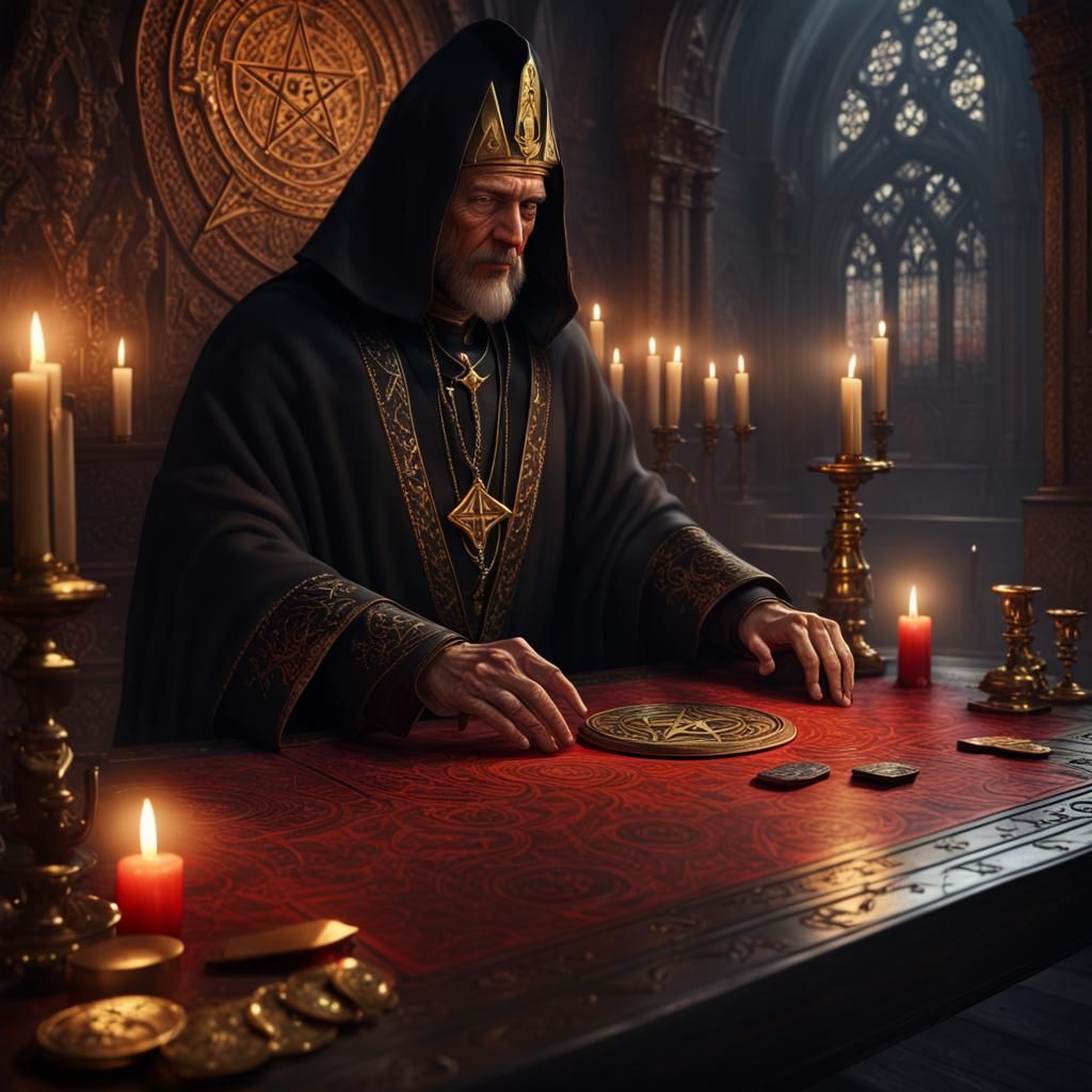 Evil high priest - AI Generated Artwork - NightCafe Creator