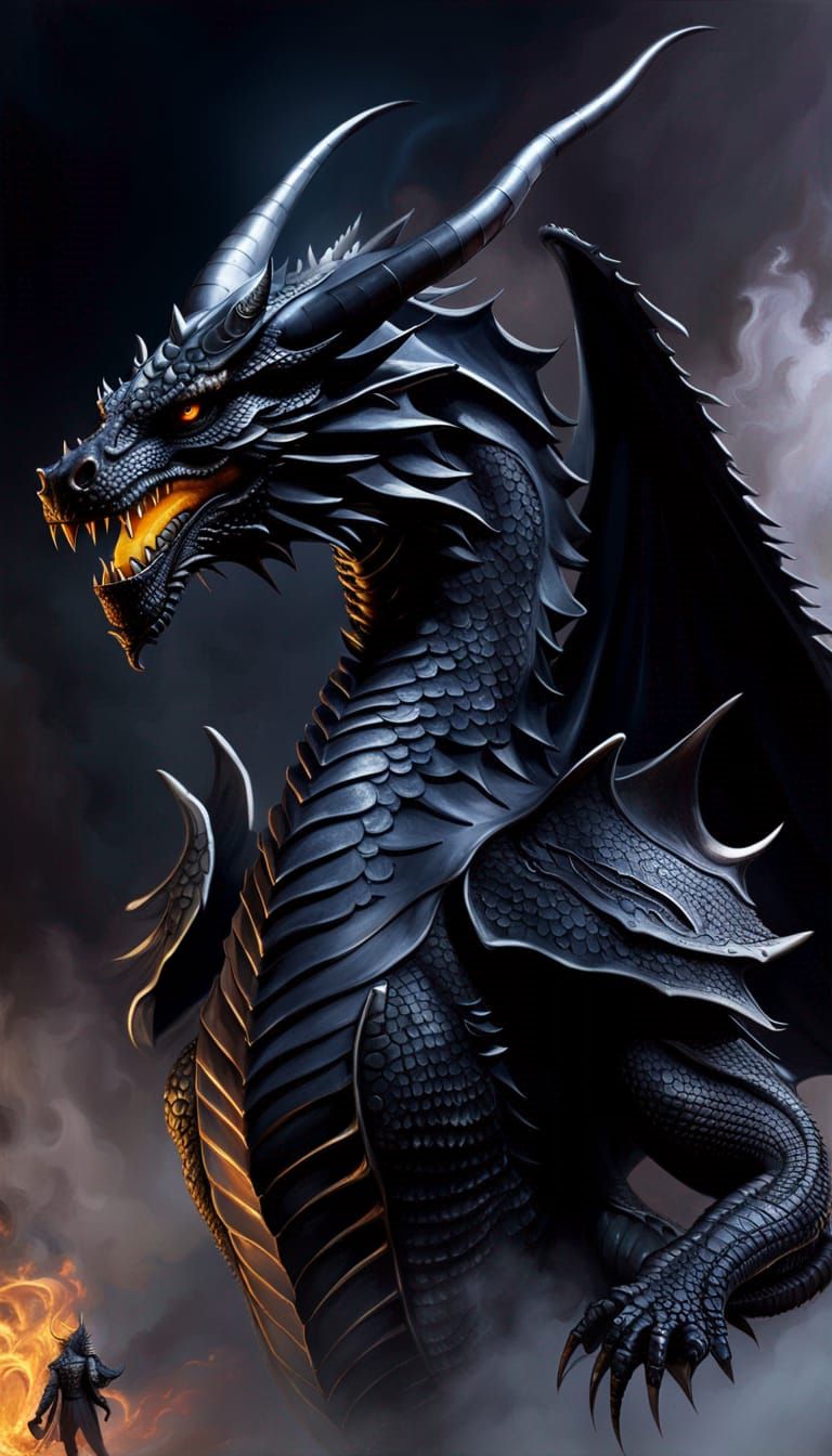 Alduin-the world eater - AI Generated Artwork - NightCafe Creator