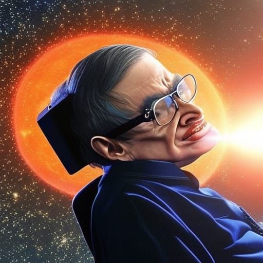 Stephen Hawking - AI Generated Artwork - NightCafe Creator