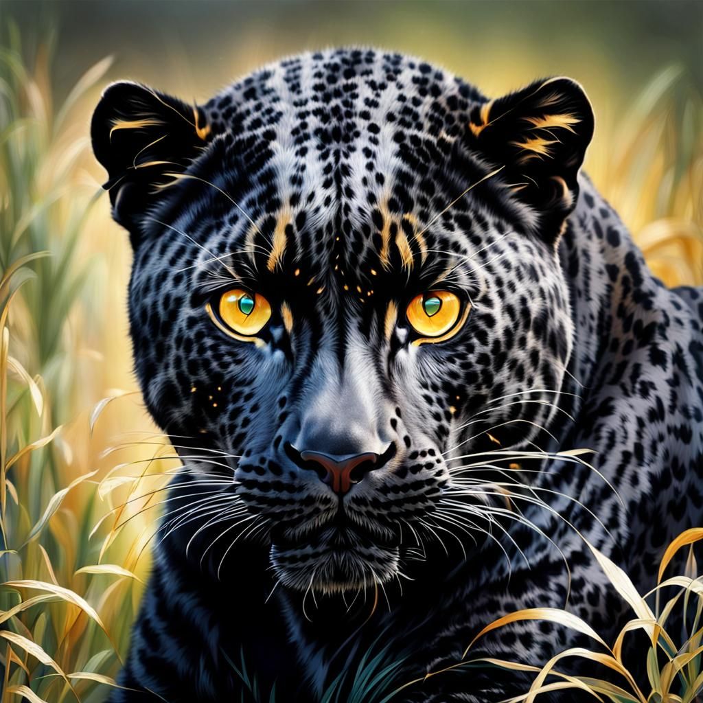 Black leopard - AI Generated Artwork - NightCafe Creator