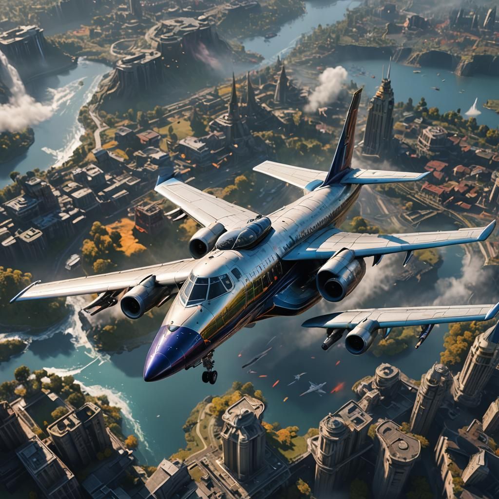 Concord airplane - AI Generated Artwork - NightCafe Creator