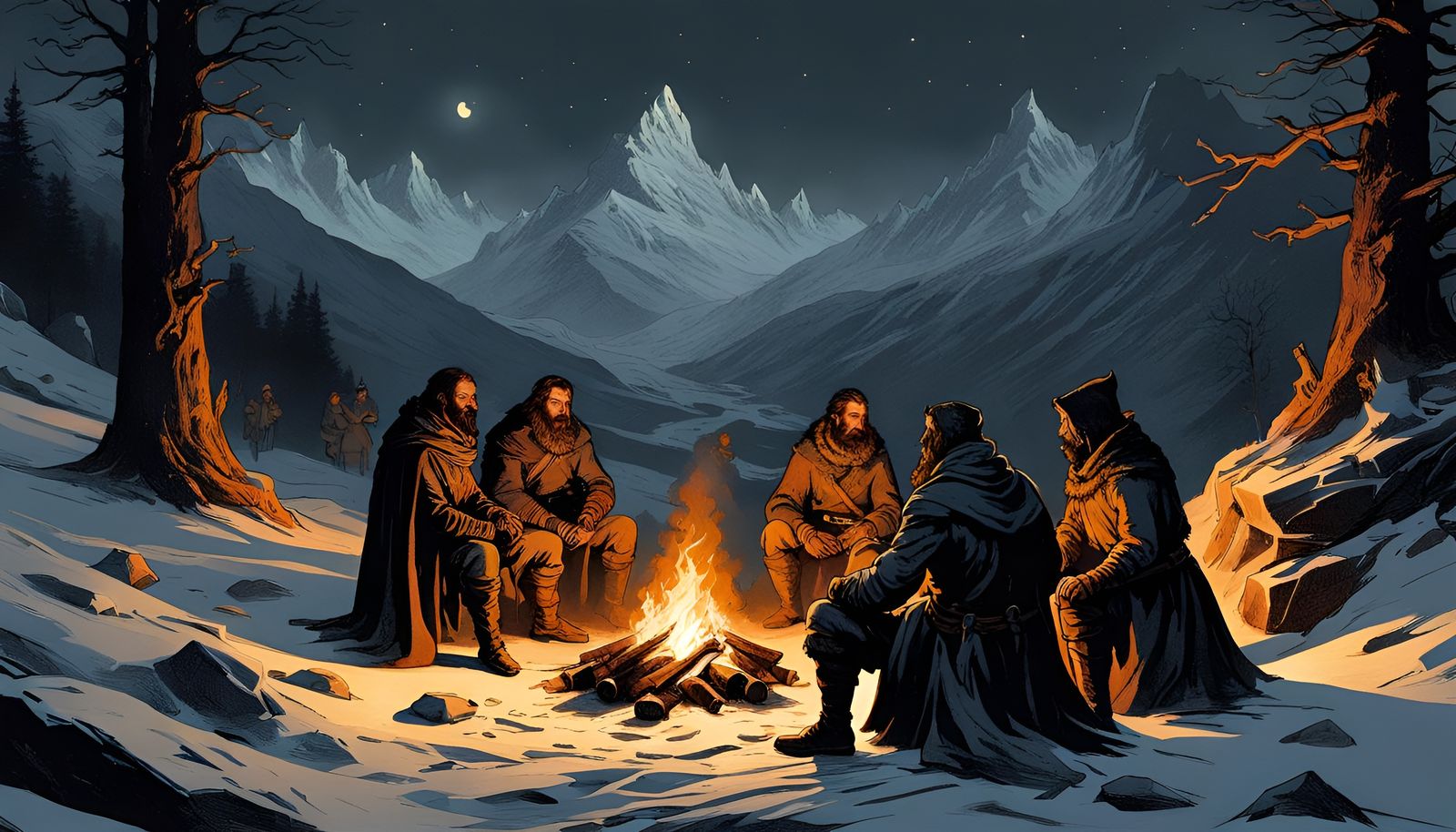 D&D Campfire - AI Generated Artwork - NightCafe Creator