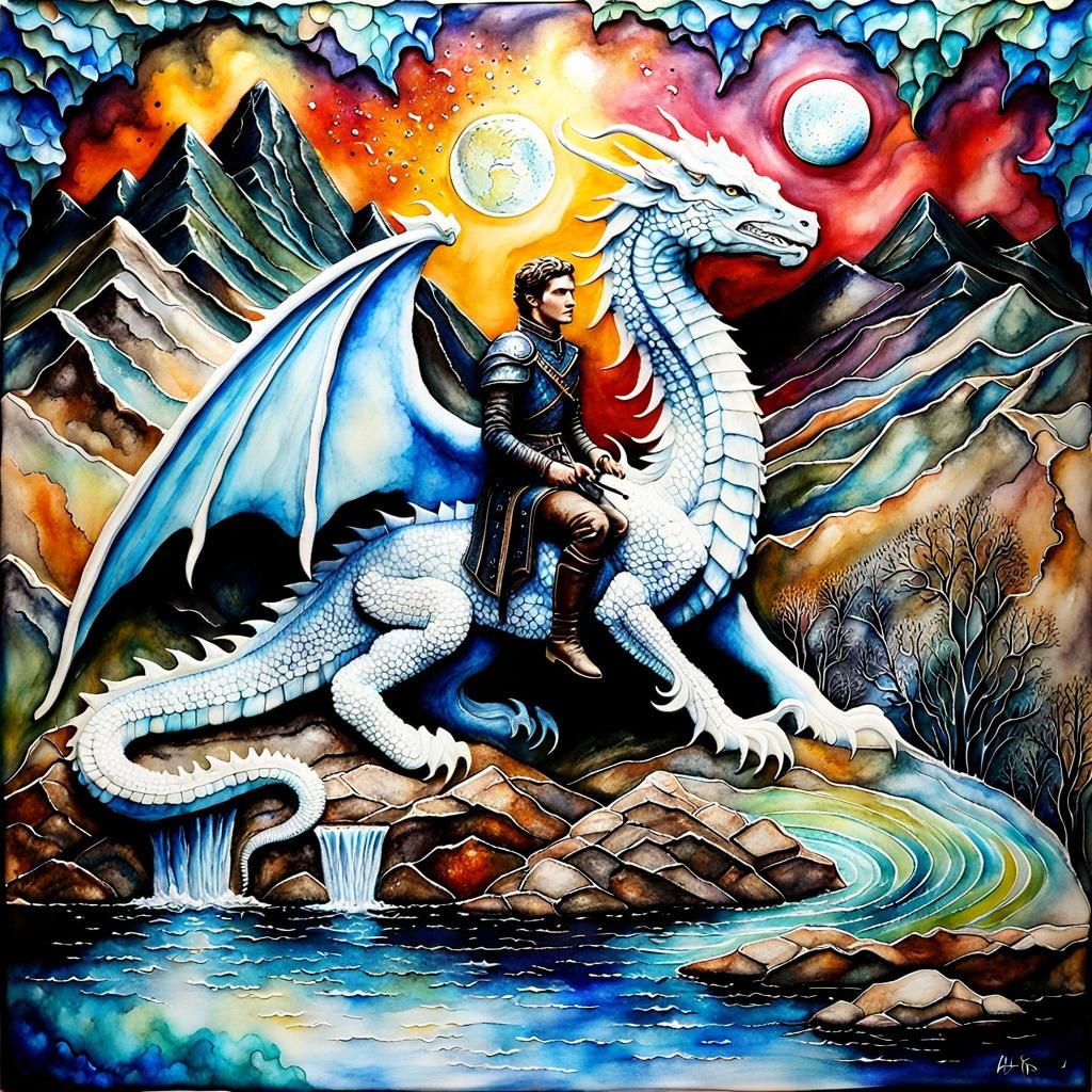 Ruath and his dragon Ruth - AI Generated Artwork - NightCafe Creator