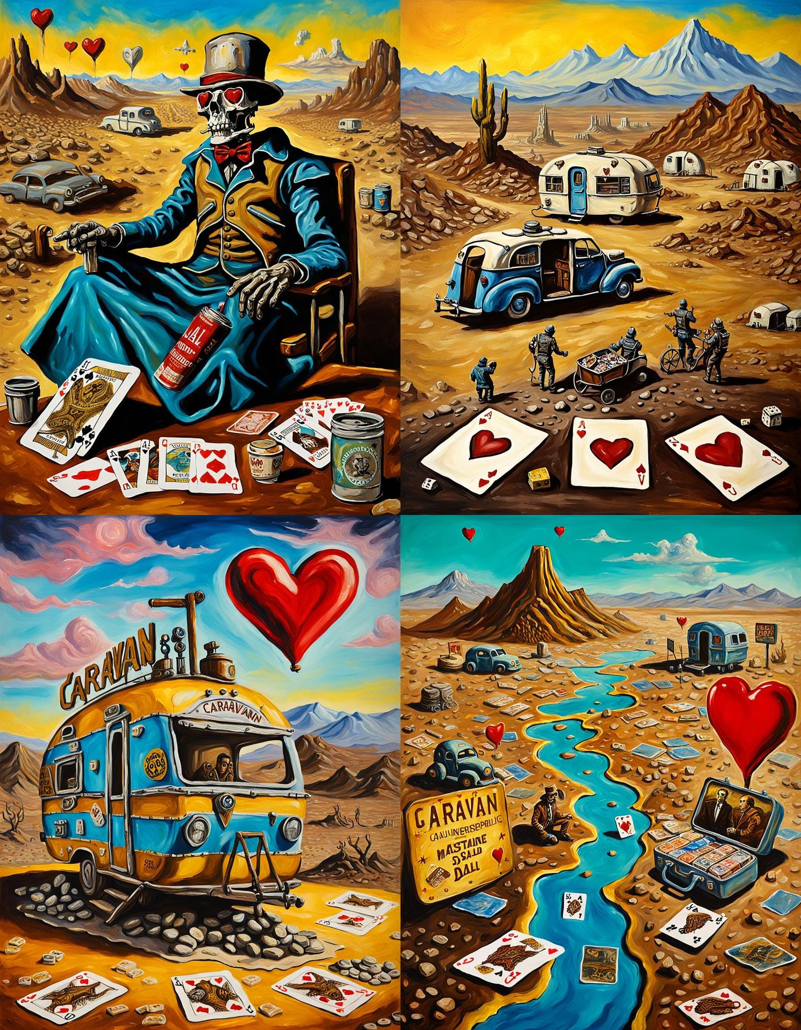 Playing "Caravan" card game in Novac, New Vegas, New California ...