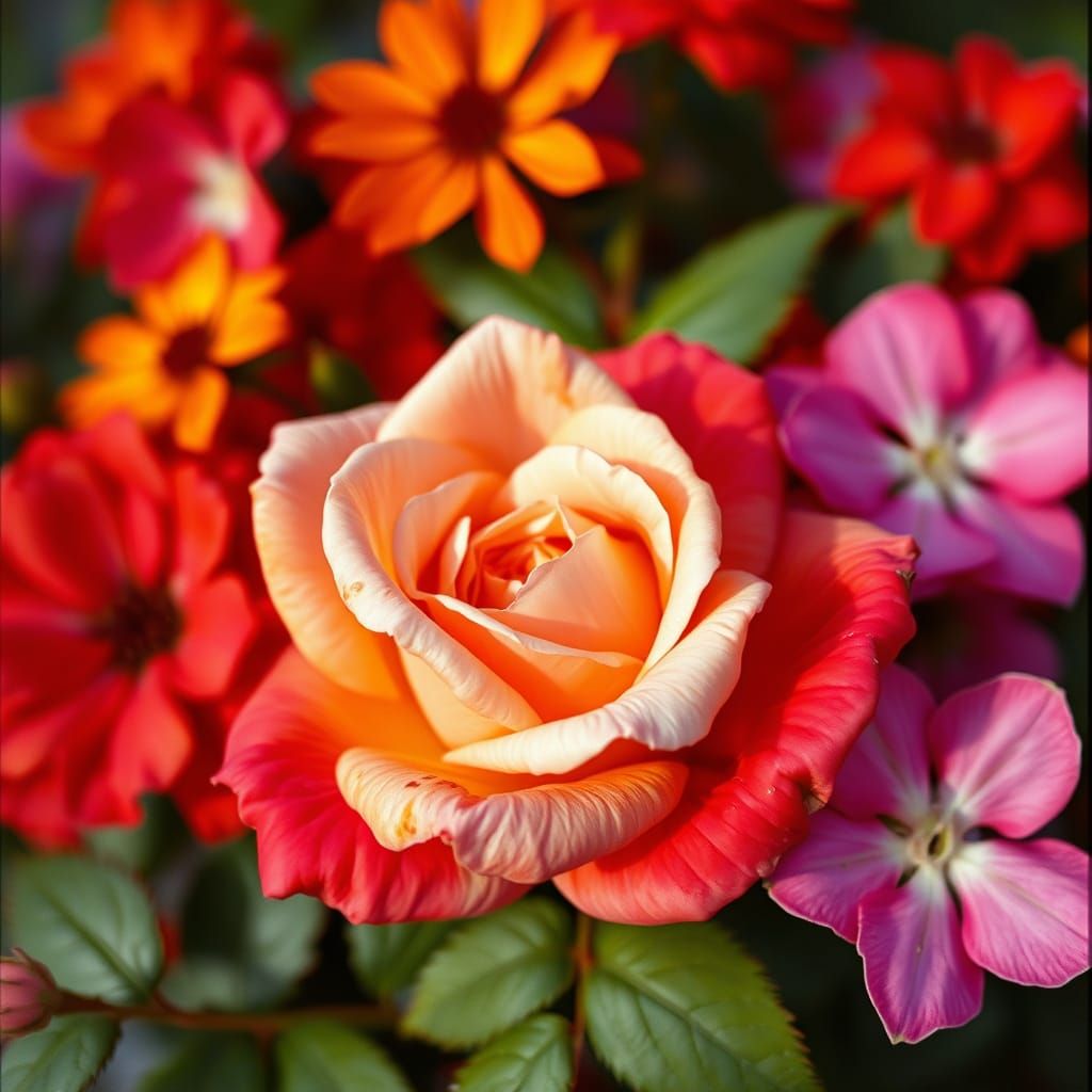 Vibrant Fauvist Rose in Filmic Colors - AI Art