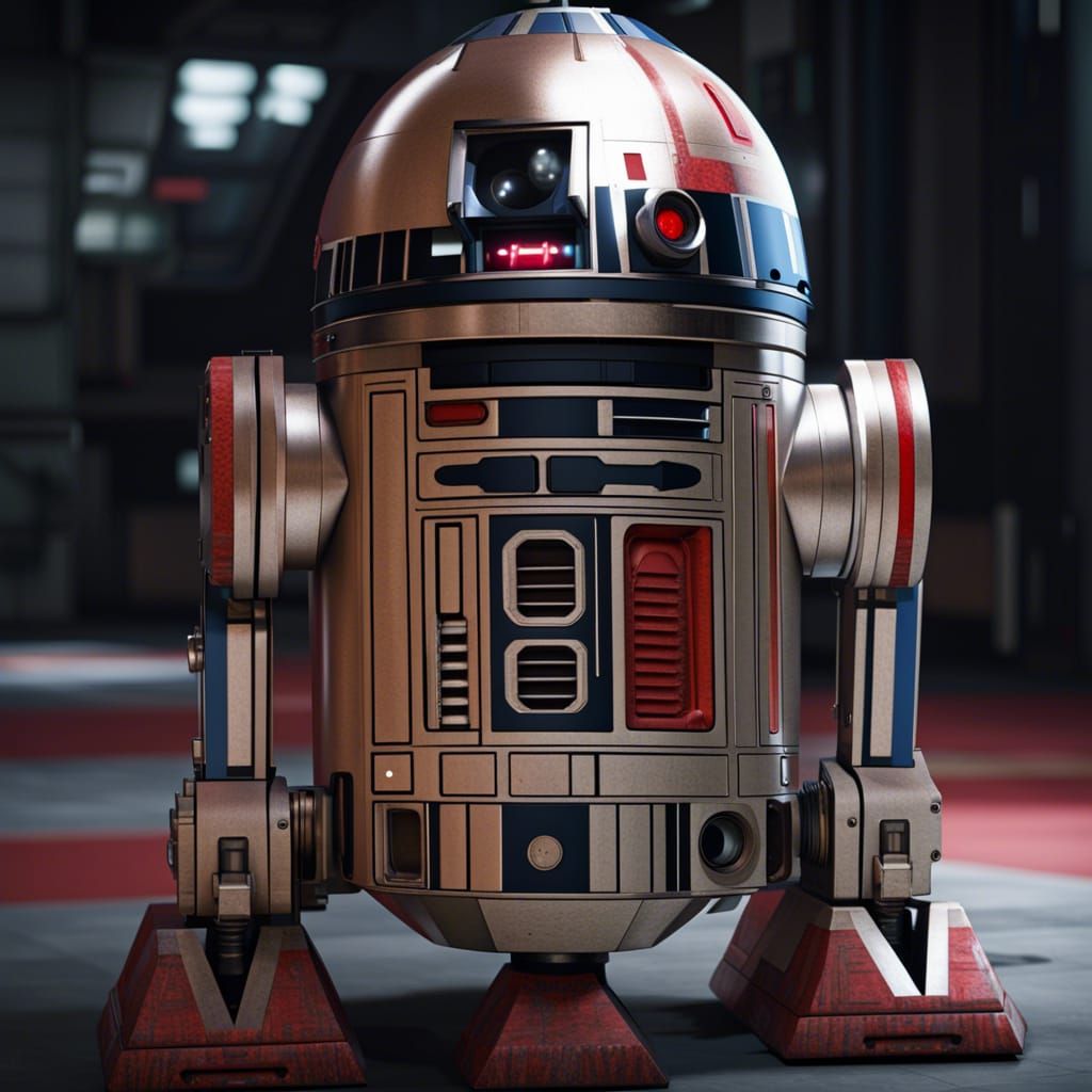R5-D4 droid moving along - AI Generated Artwork - NightCafe Creator