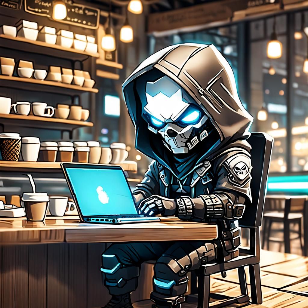 Chibi cosplayer hacker - AI Generated Artwork - NightCafe Creator