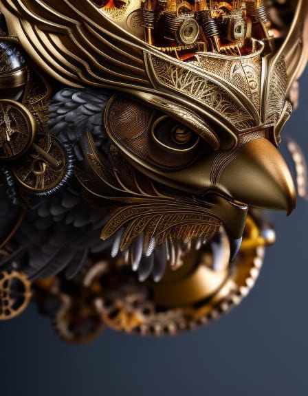 Clockwork Eagle - AI Generated Artwork - NightCafe Creator