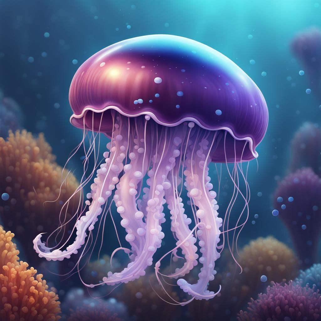 Jellyfish #2 - AI Generated Artwork - NightCafe Creator