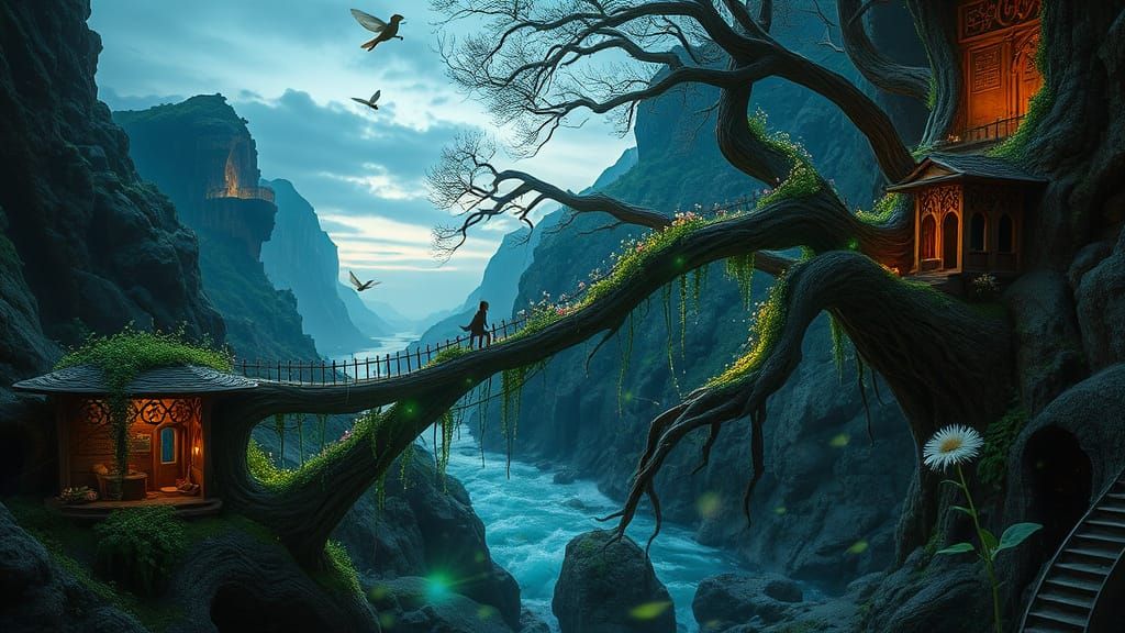 The Living Bridge – Organic Fantasy Structure...