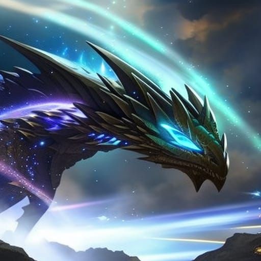 Galactic Dragon v.6 - AI Generated Artwork - NightCafe Creator