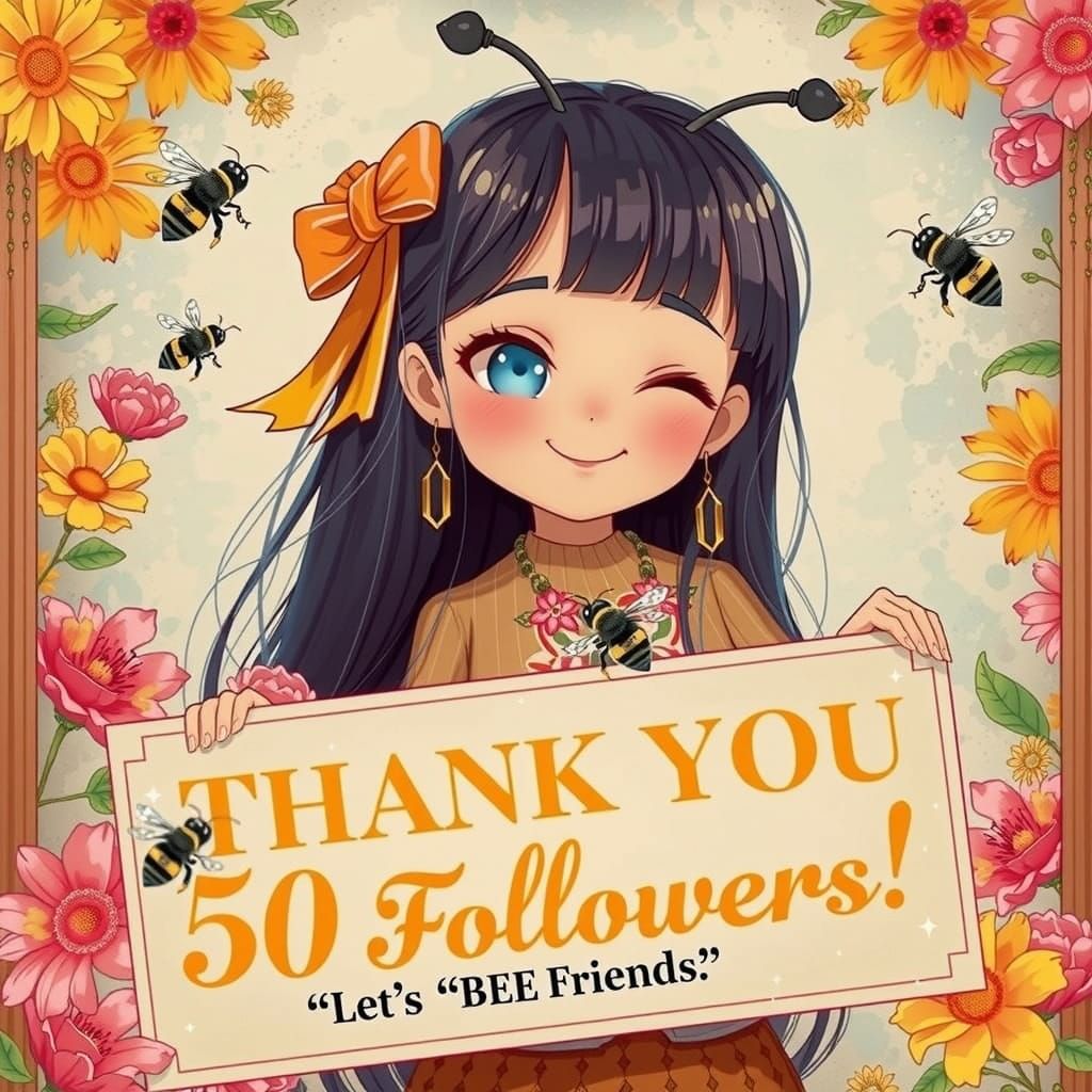 Whimsical Bumblebee Goddess in Bright Colors - AI Art