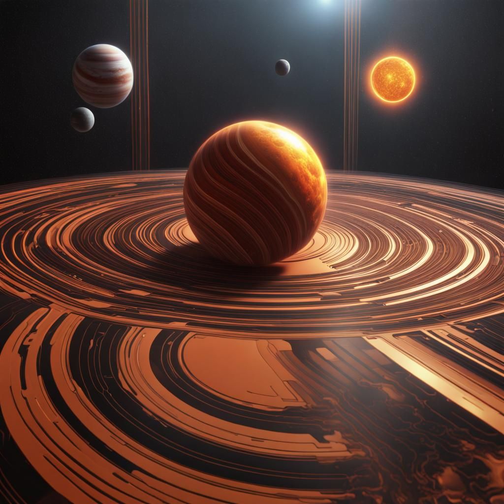 Earth and Galactic Planets Visual Movement. #3 - AI Generated Artwork ...