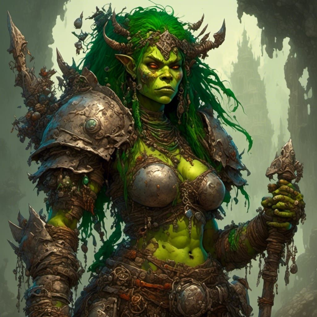 Half Orc Warrior - AI Generated Artwork - NightCafe Creator