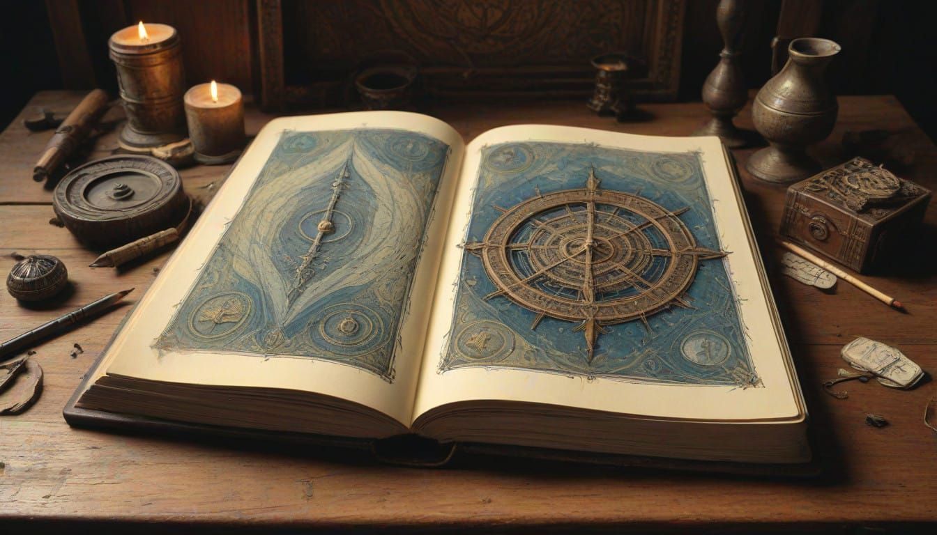 Ancient Occult Manuscript Unfolds Secrets of the M... - AI Art