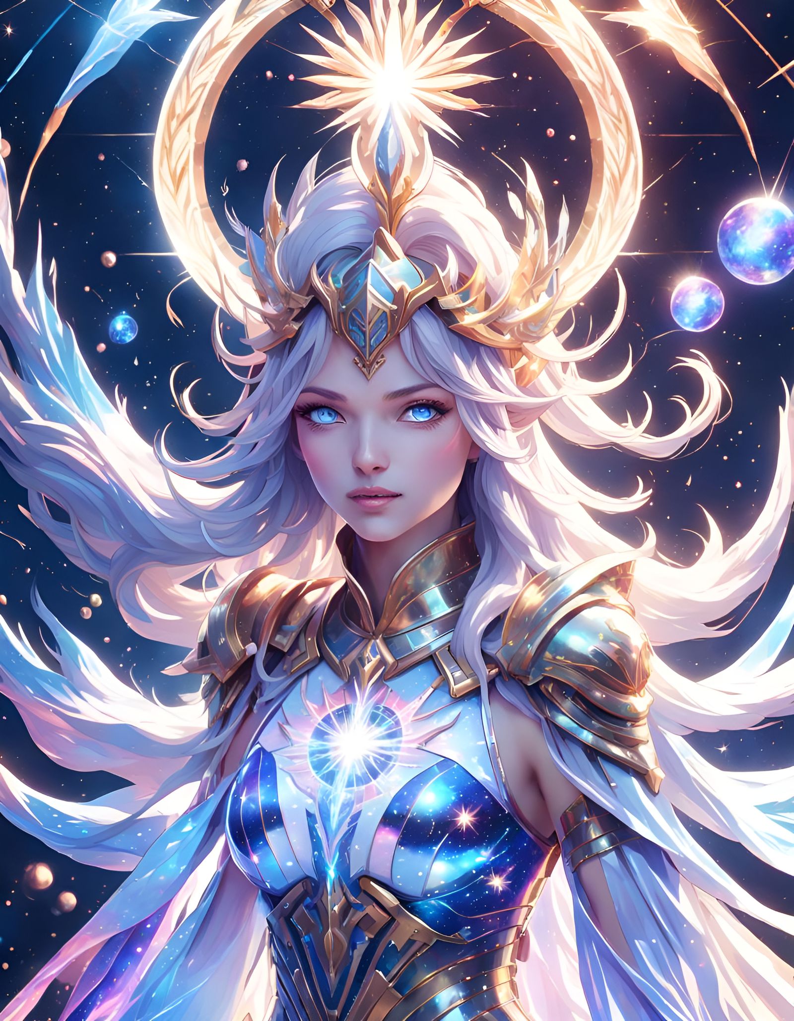 Cosmic Goddess 18 - AI Generated Artwork - NightCafe Creator