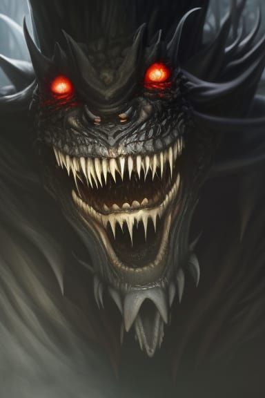 scarry ugly monster with plenty teeth - AI Generated Artwork ...