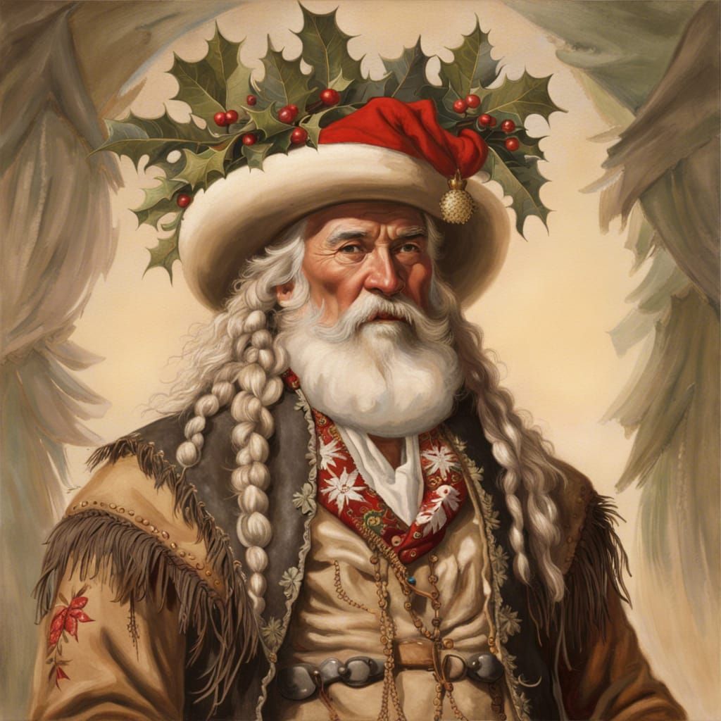 Buckskin Santa - AI Generated Artwork - NightCafe Creator