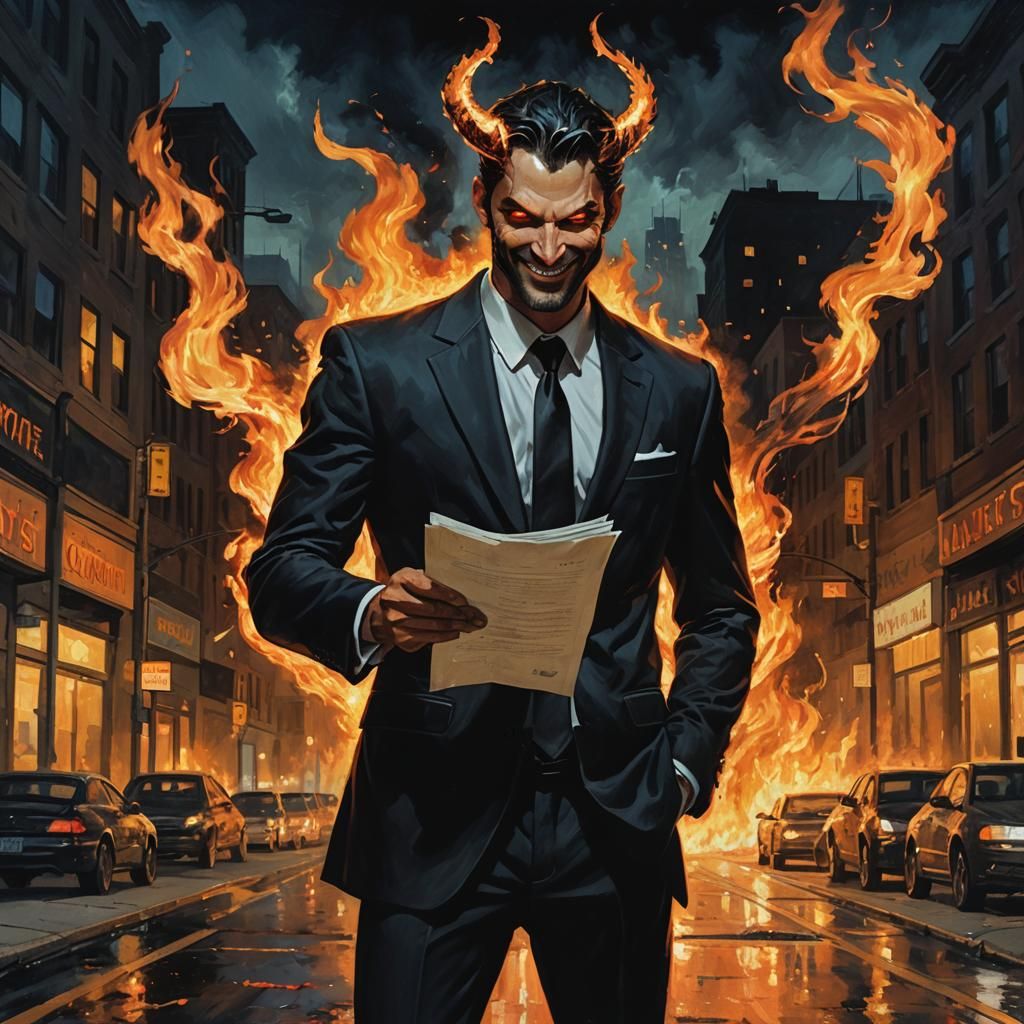 The Devil's Bargain - AI Generated Artwork - NightCafe Creator