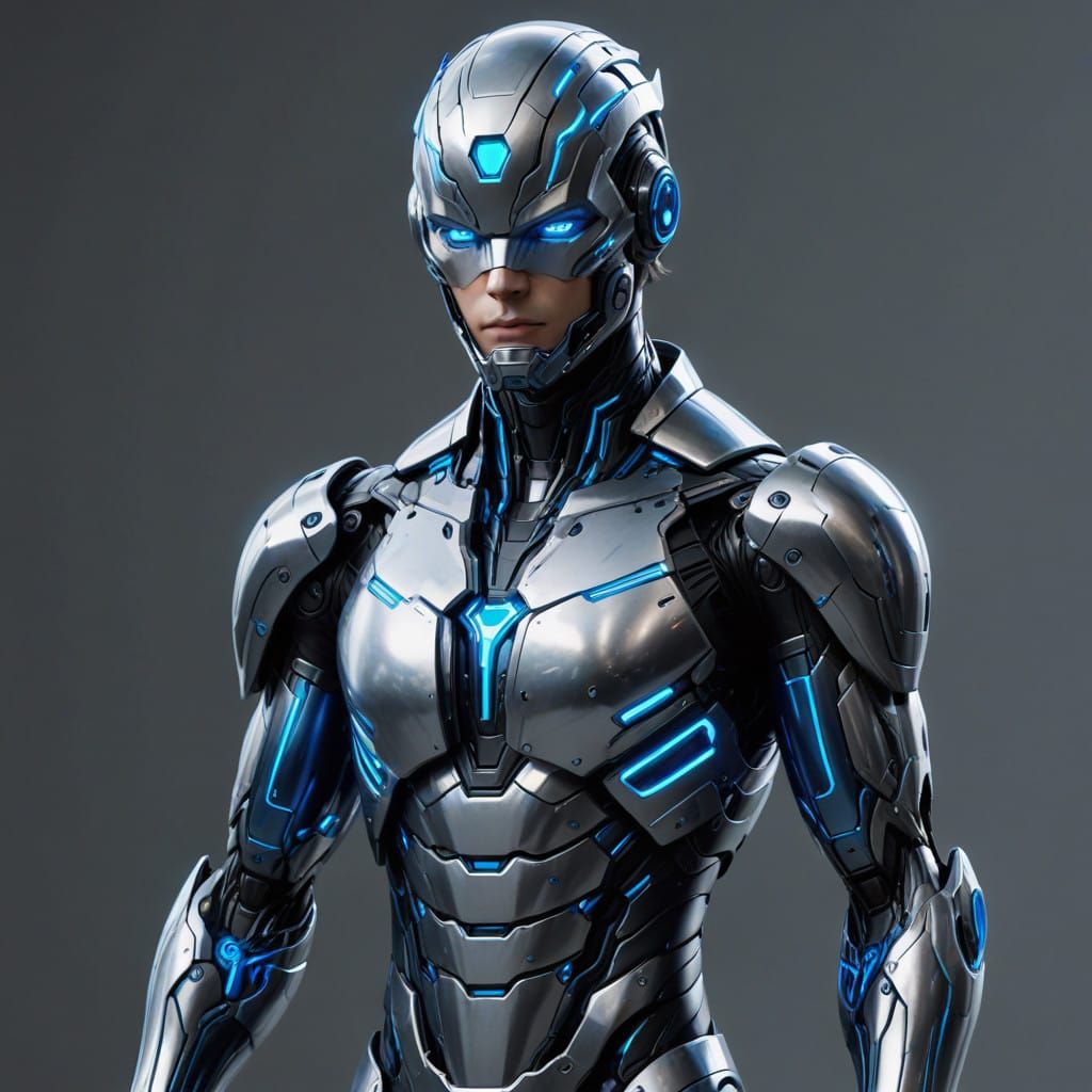 Hyper-Realistic Android Anime Character in Dark Me... - AI Art