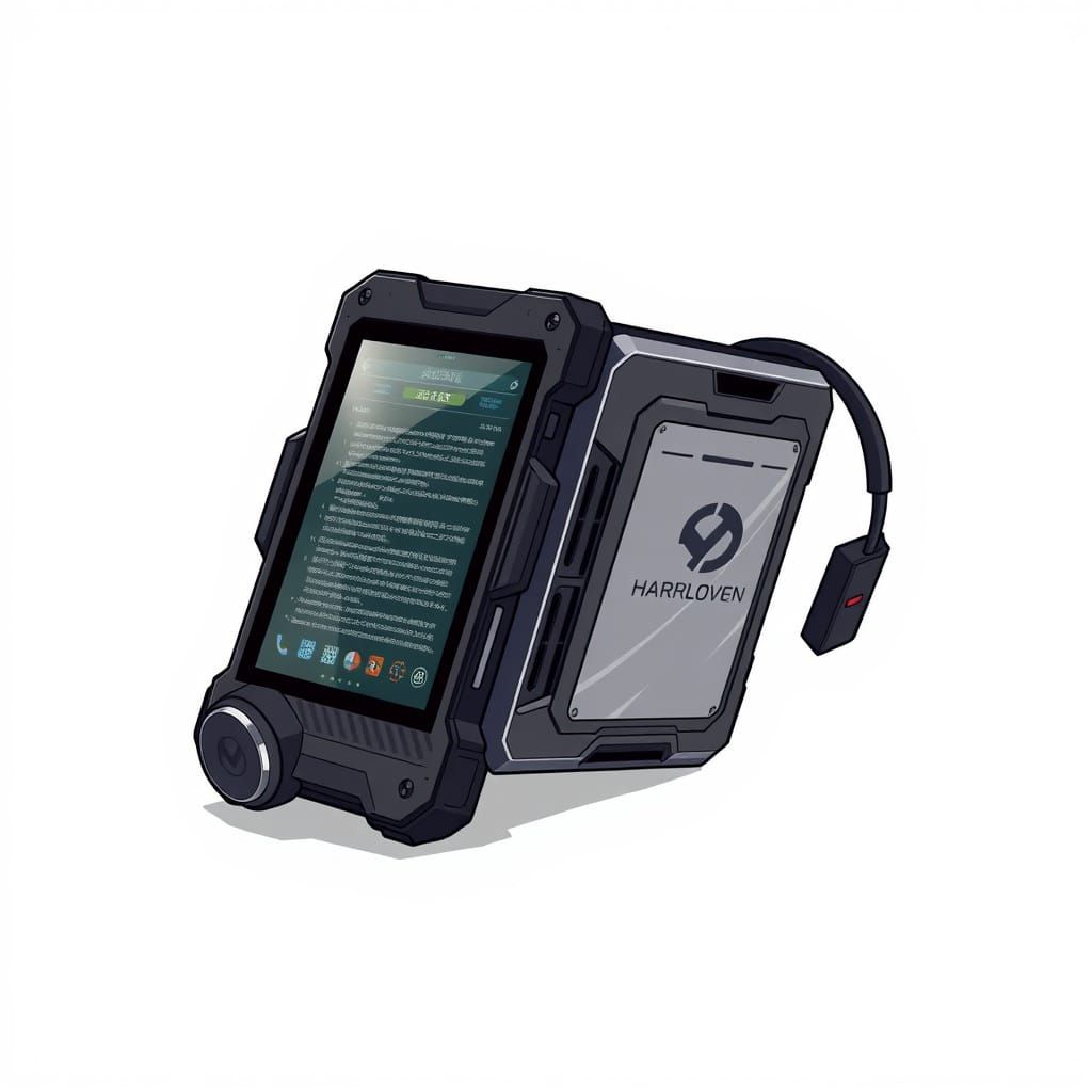 Futuristic Handheld Device with Carbon Fiber Body ... - AI Art