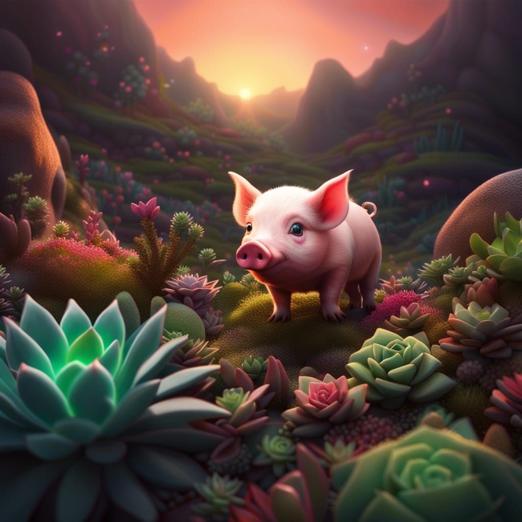 Baby piggy! - AI Generated Artwork - NightCafe Creator