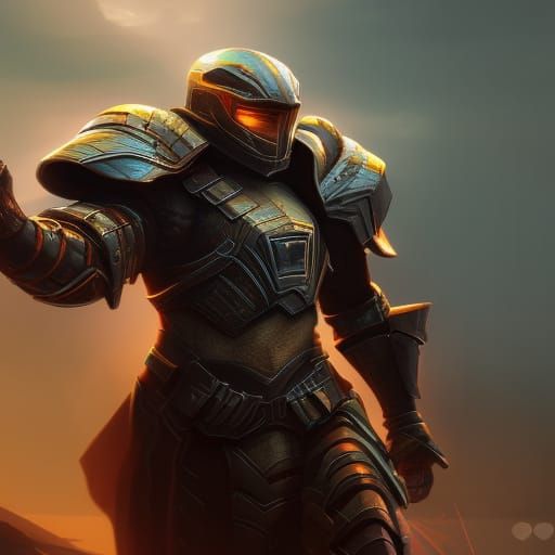 Armored Super hero - AI Generated Artwork - NightCafe Creator