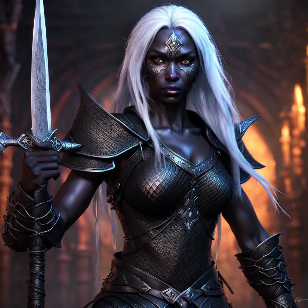 Dark elf Warscout - AI Generated Artwork - NightCafe Creator