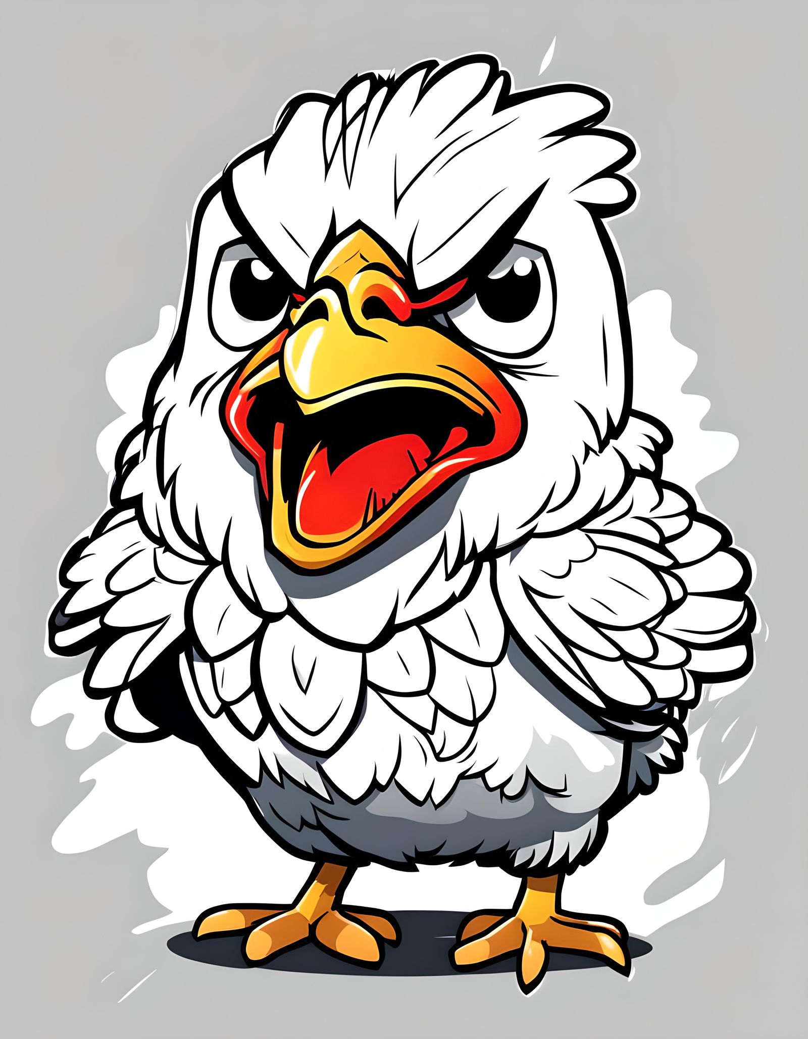 An Angry Chibi Chicken - AI Generated Artwork - NightCafe Creator
