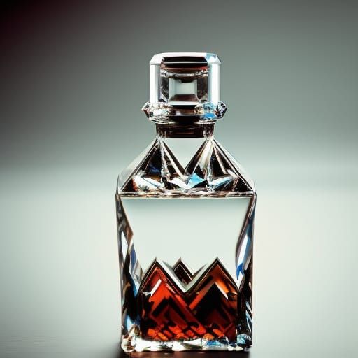 Swarovski topaz potion bottle - AI Generated Artwork - NightCafe Creator