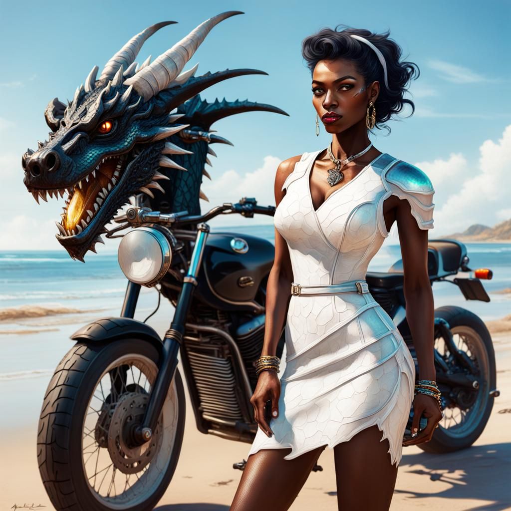 Dragon bike - AI Generated Artwork - NightCafe Creator