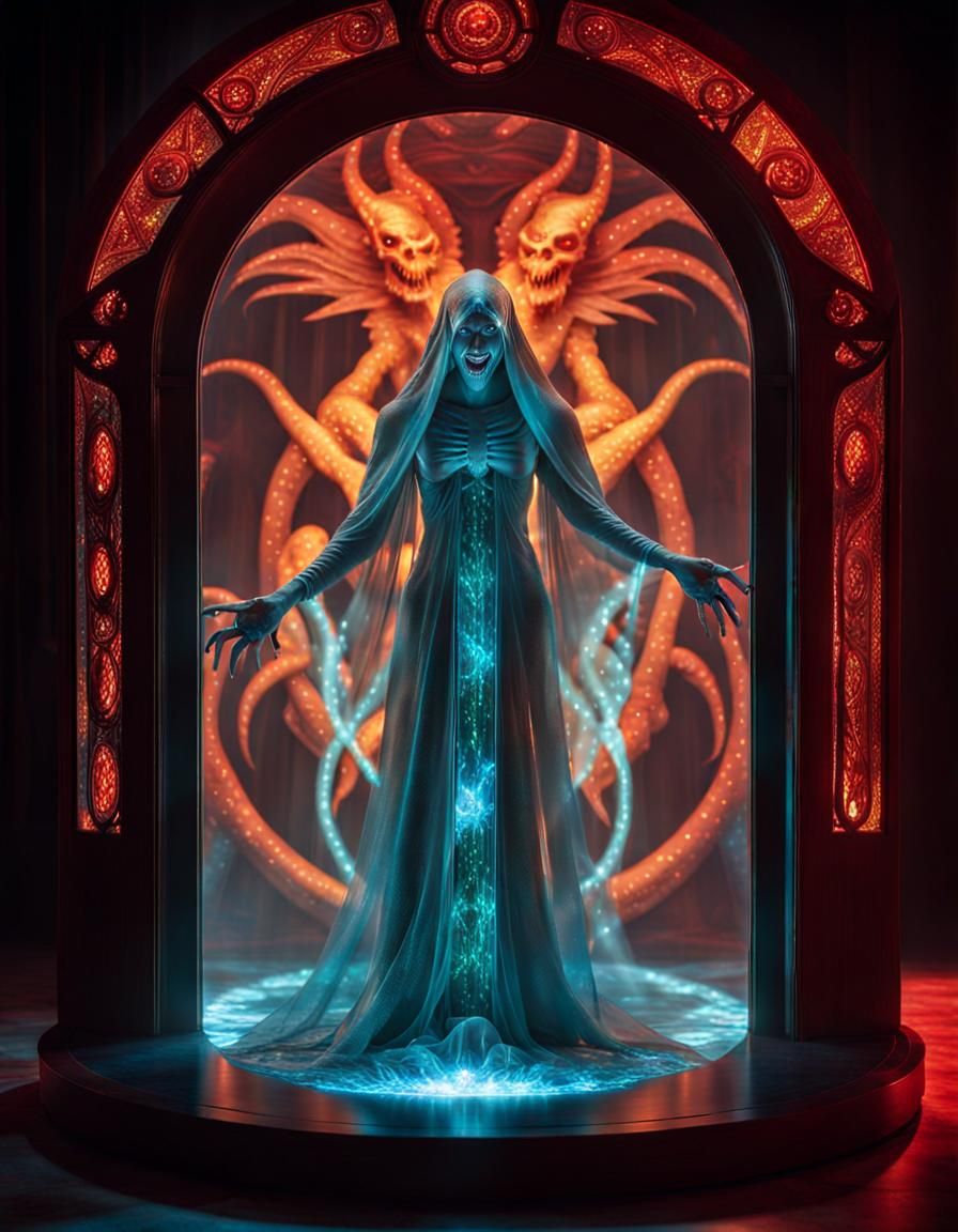 Projection of Evil - AI Generated Artwork - NightCafe Creator