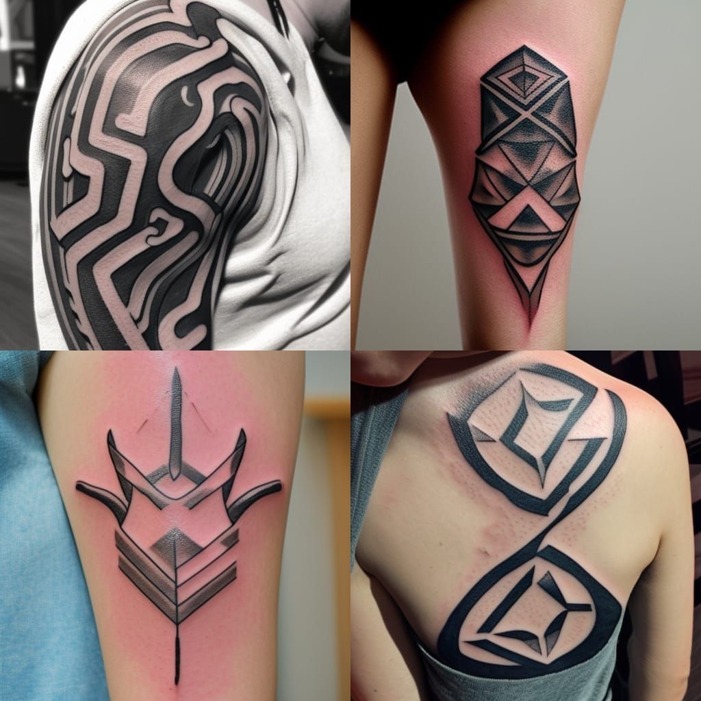 Glyph tattoo - AI Generated Artwork - NightCafe Creator