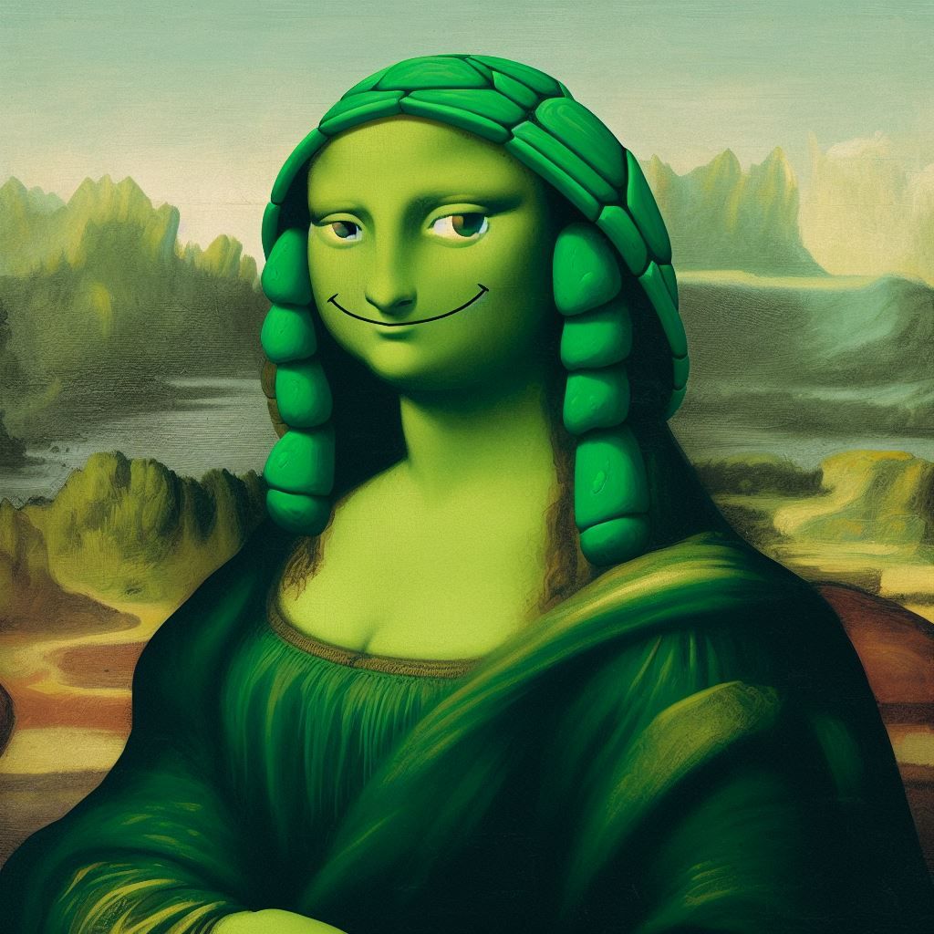 turtle mona lisa - AI Generated Artwork - NightCafe Creator