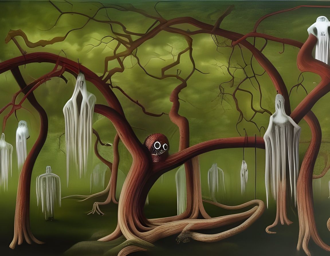 Forest of Giger - AI Generated Artwork - NightCafe Creator