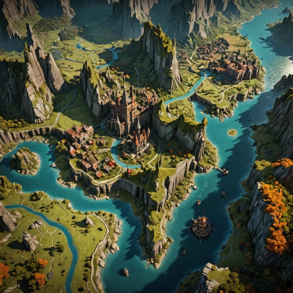 Phandalin map - AI Generated Artwork - NightCafe Creator