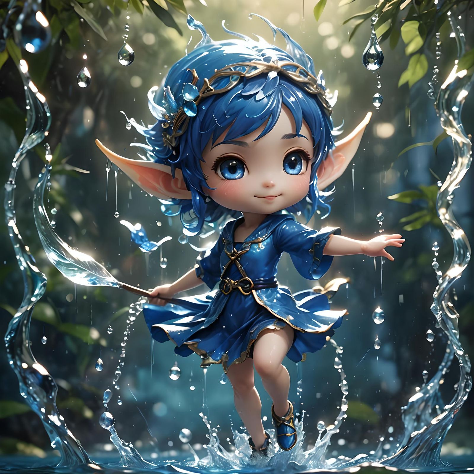 Water Pixie Magic - AI Generated Artwork - NightCafe Creator