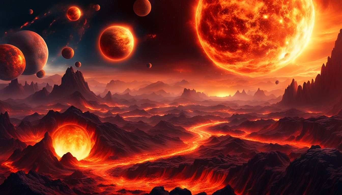 fire planet, please like - AI Generated Artwork - NightCafe Creator