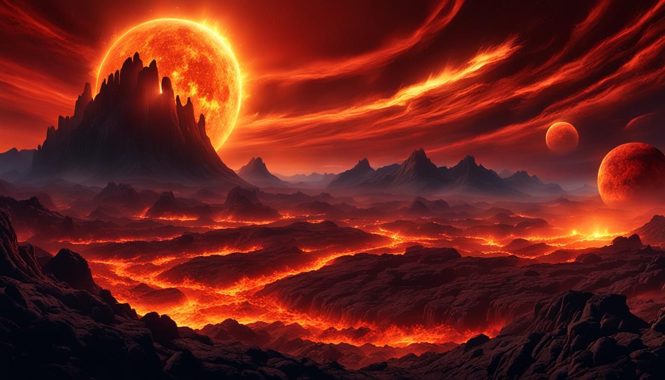 fire planet, please like - AI Generated Artwork - NightCafe Creator