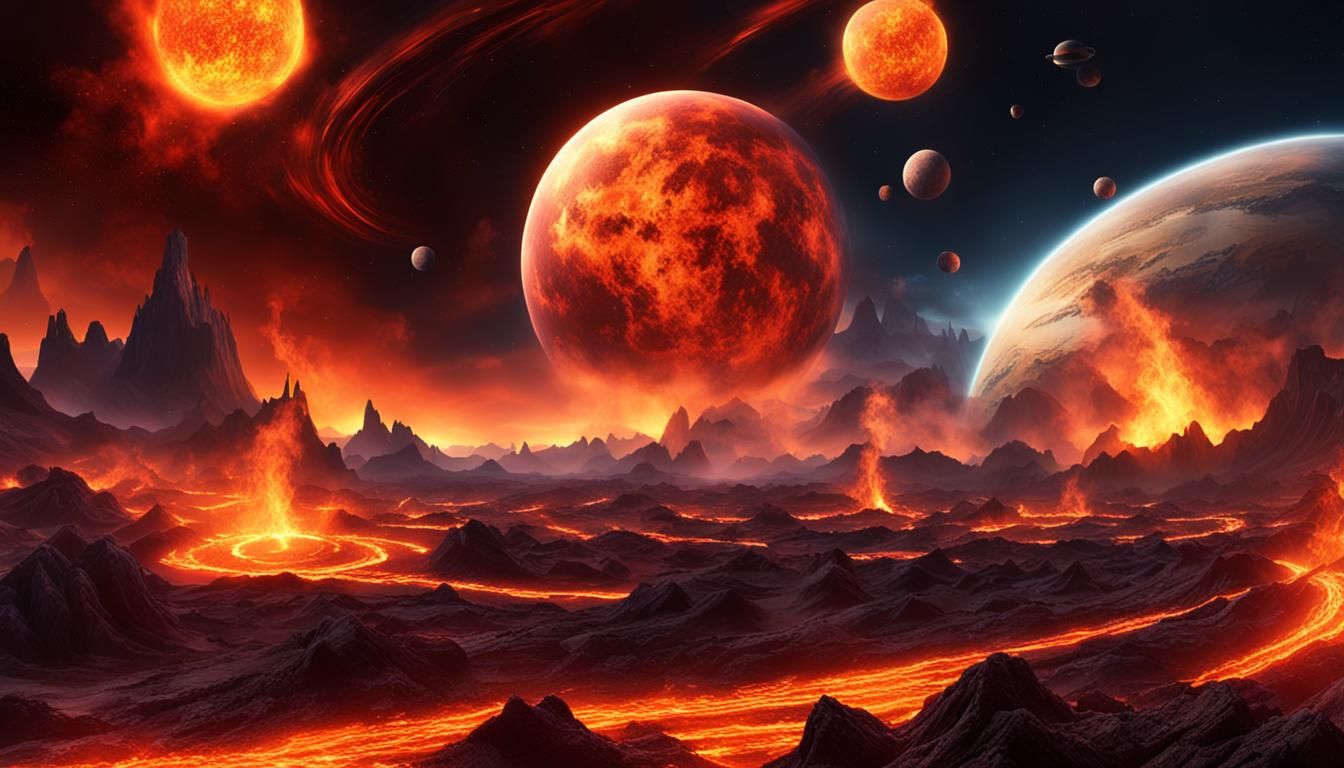 fire planet, please like - AI Generated Artwork - NightCafe Creator