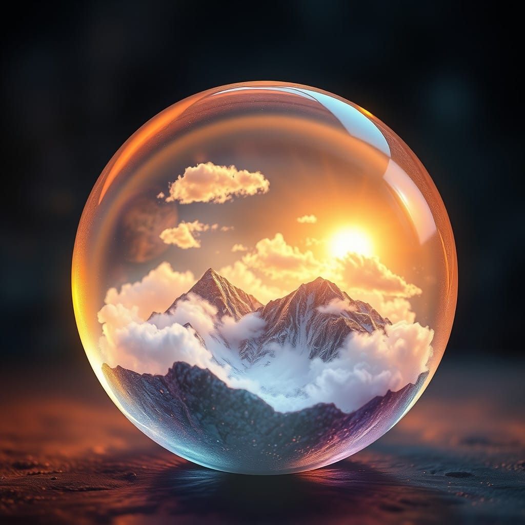 Sunrise in a sphere - Sunrise in a sphere