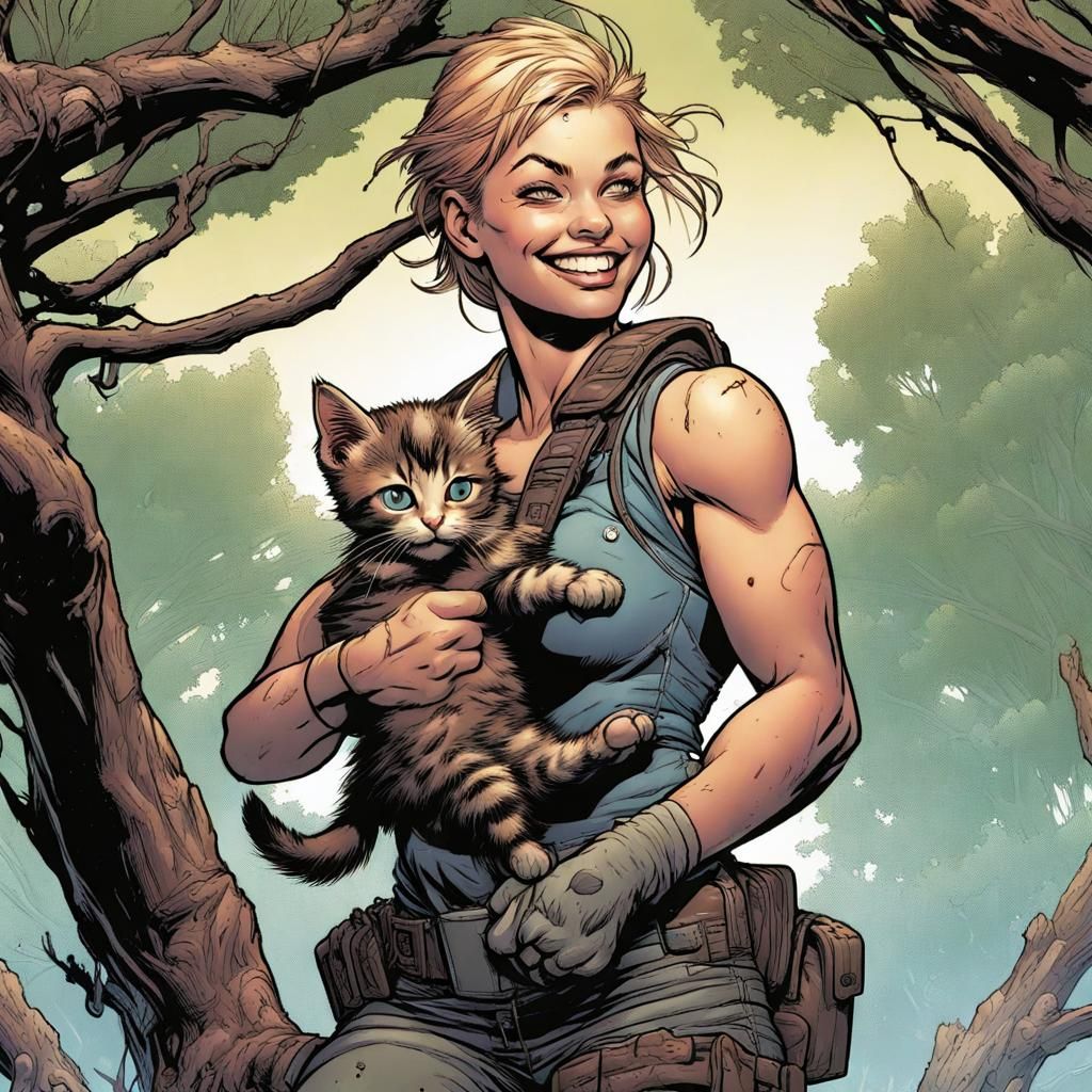 Heroes: Jes Caloway - Post-Apocalyptic Heroine Rescues Kitt...