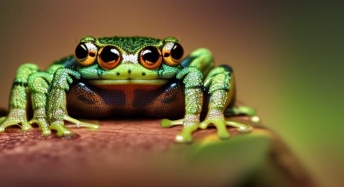 Jumping-spider-frog hybrid #2 - AI Generated Artwork - NightCafe Creator