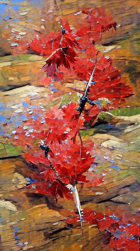 “Red Maple” 8x10 palette knife oil painting by Tom Thompson - AI ...