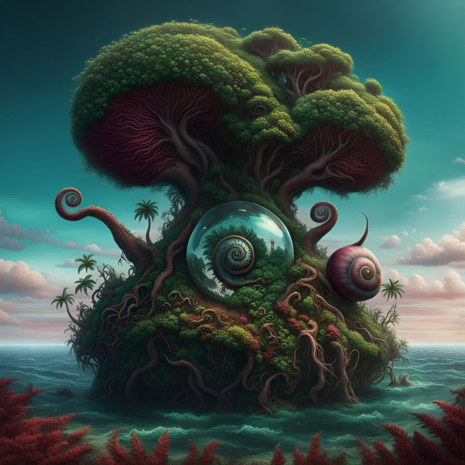 snail island.... - AI Generated Artwork - NightCafe Creator
