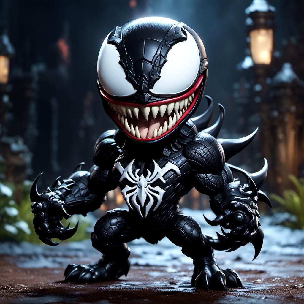 Chibi Baby Venom - AI Generated Artwork - NightCafe Creator