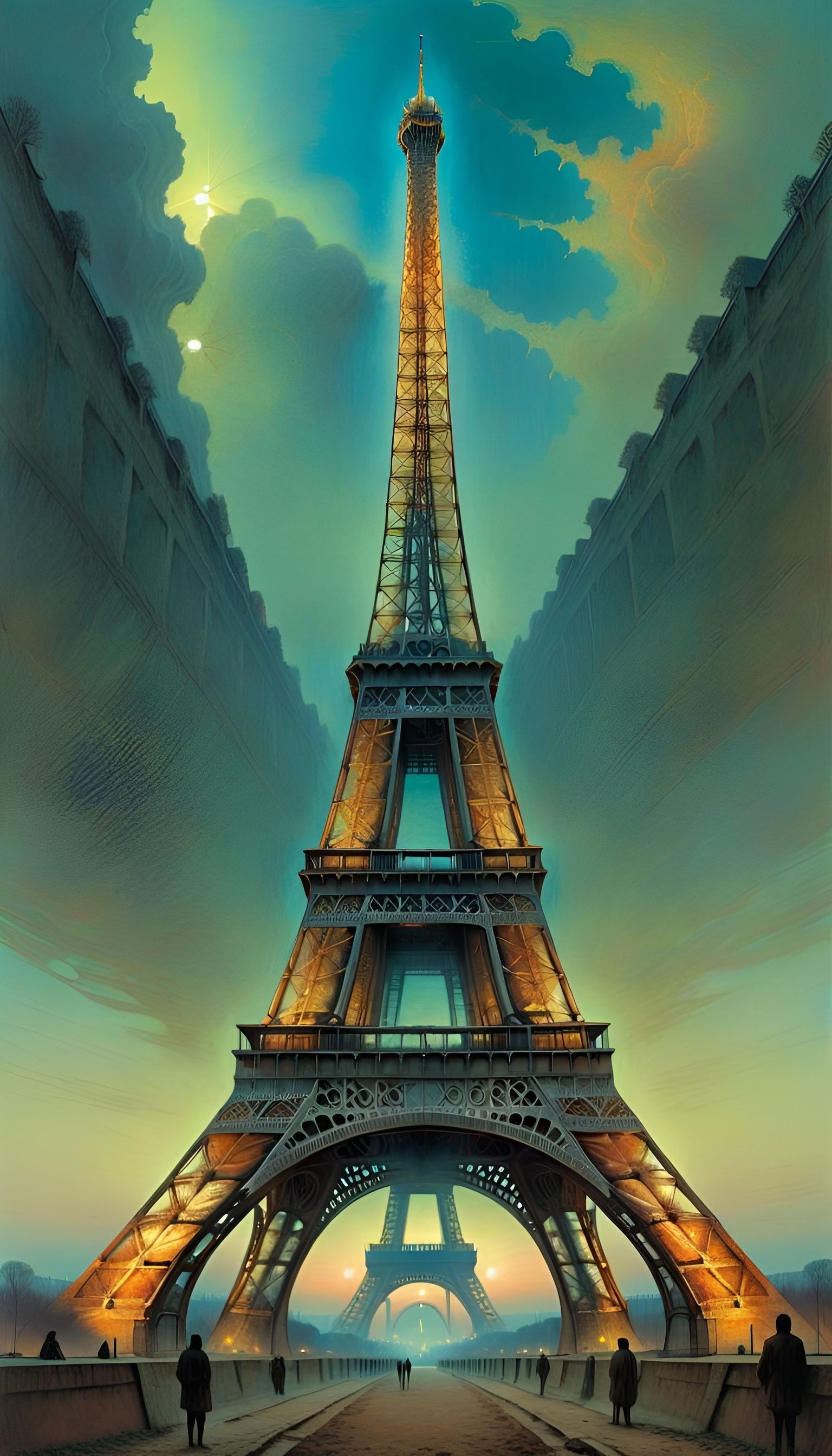Eiffel - AI Generated Artwork - NightCafe Creator
